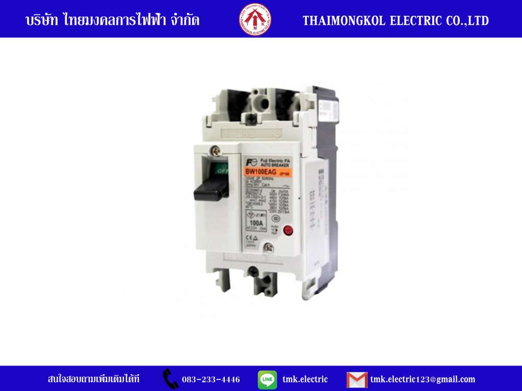 เบรกเกอร์ #BW100EAG (2P) "FJ"